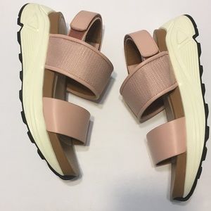 nuovo | Shoes | Nuovo By Hawkins Sz 75 Pink Sandal Shoe Slide | Poshmark